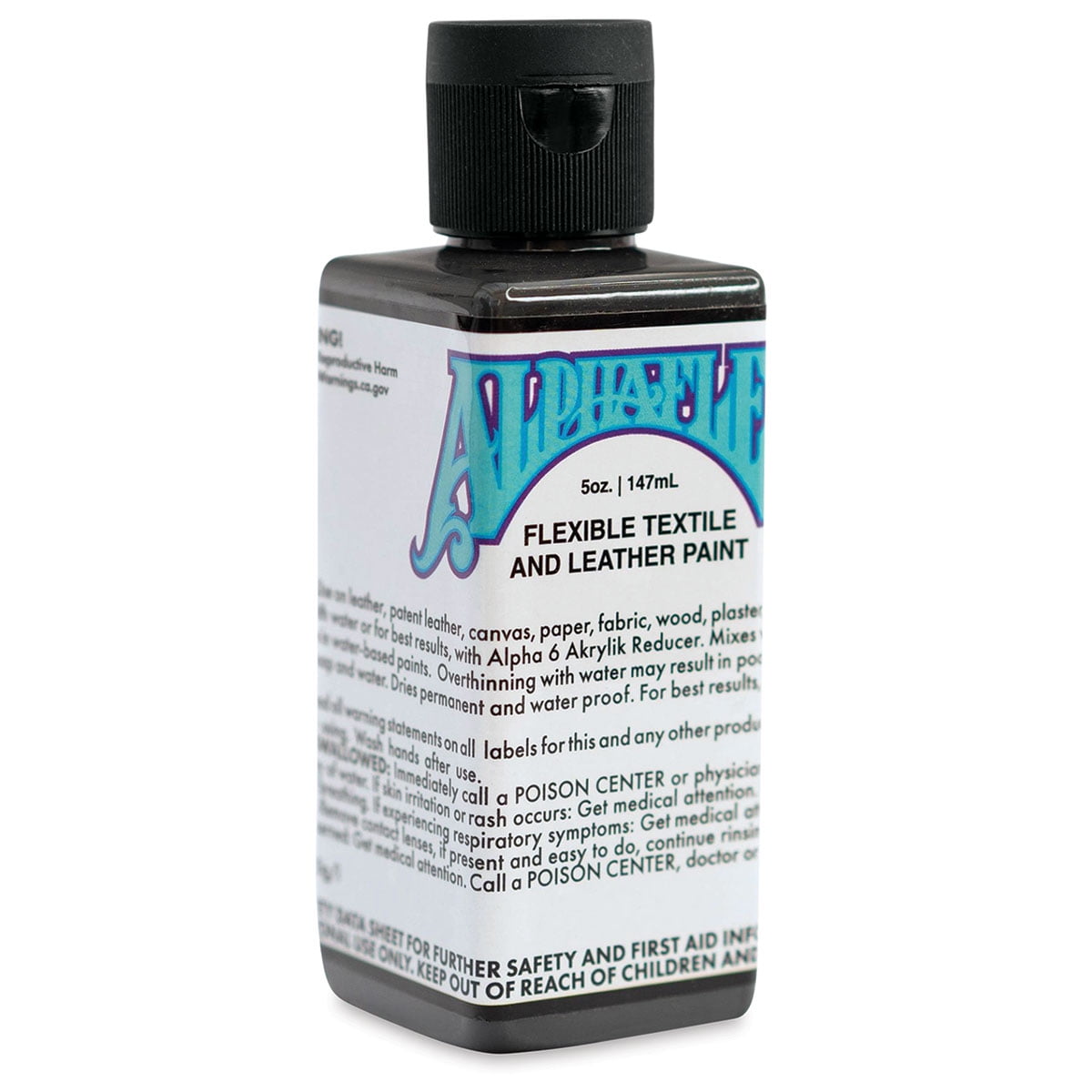 Alpha6 AlphaFlex Textile and Leather Paint - Dark Grey, 147 ml, Bottle ...