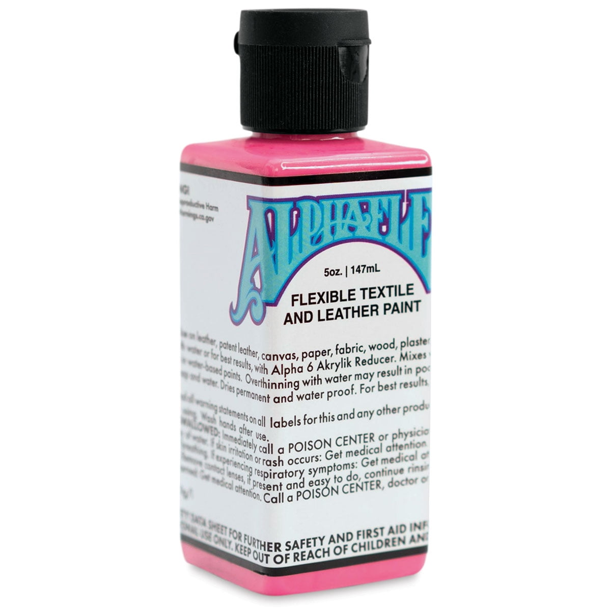 Alpha6 AlphaFlex Textile and Leather Paint - Hot Pink, 147 ml, Bottle ...