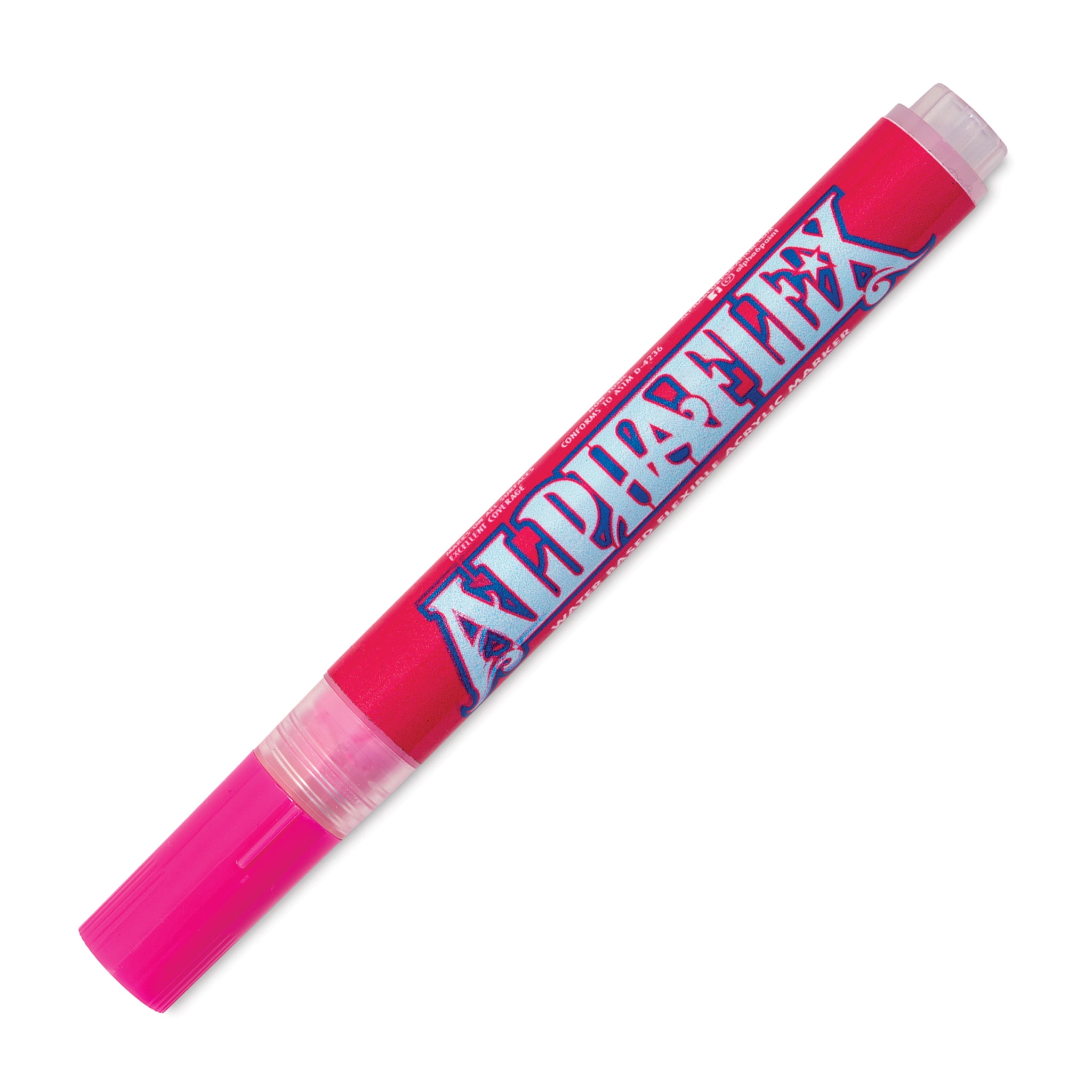 Alpha6 AlphaFlex Textile and Leather Paint Marker - Hot Pink, 4 mm - Walmart.com