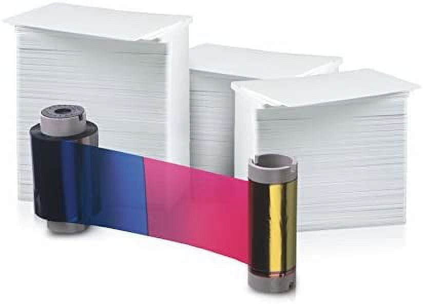 AlphaCard Fargo 250 Print YMCKO Ribbon w/Cleaning Roller for DTC1000 ...