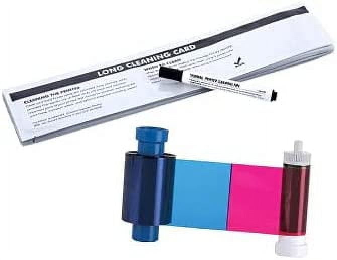 AlphaCard Pro 550 YMCKO Ribbon and DuraClean DC 3633-0053 Cleaning Kit ...