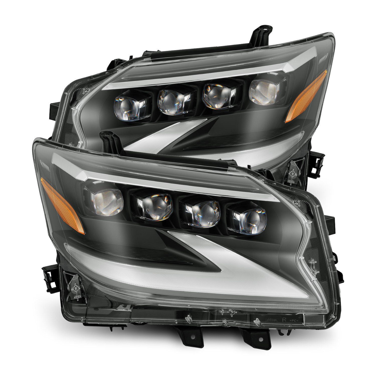 AlphaRex 14-19 Lexus GX 460 NOVA-Series LED Projector Headlights Black ...