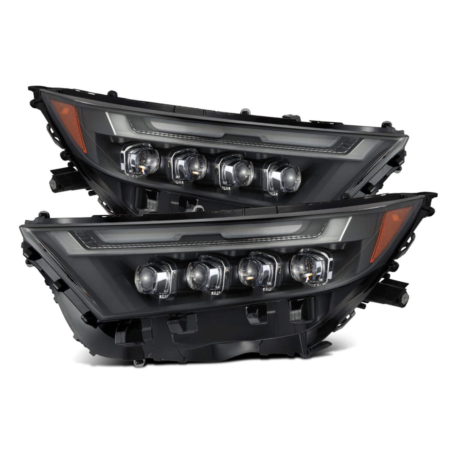 AlphaRex 19-23 Toyota RAV4 NOVA LED Projector Headlights Black ...
