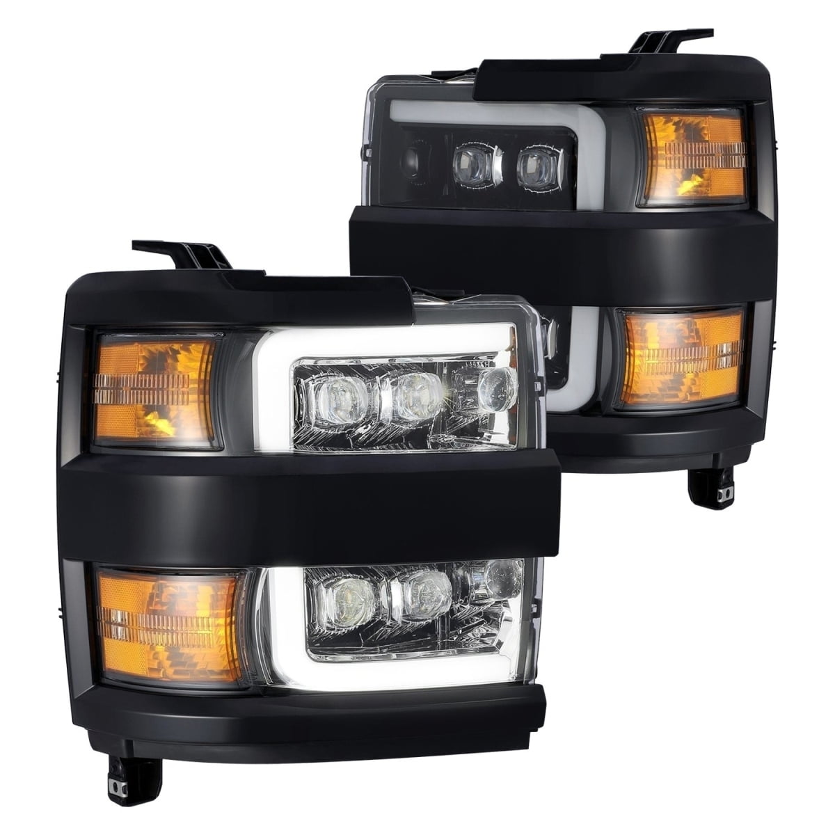 AlphaRex USA 880217 Nova-Series Jet Black DRL Bar Projector LED ...