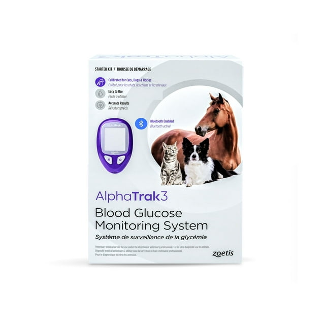 AlphaTrak 3, 8 Piece Pet Blood Glucose Monitoring Kit for Diabetic Cats ...