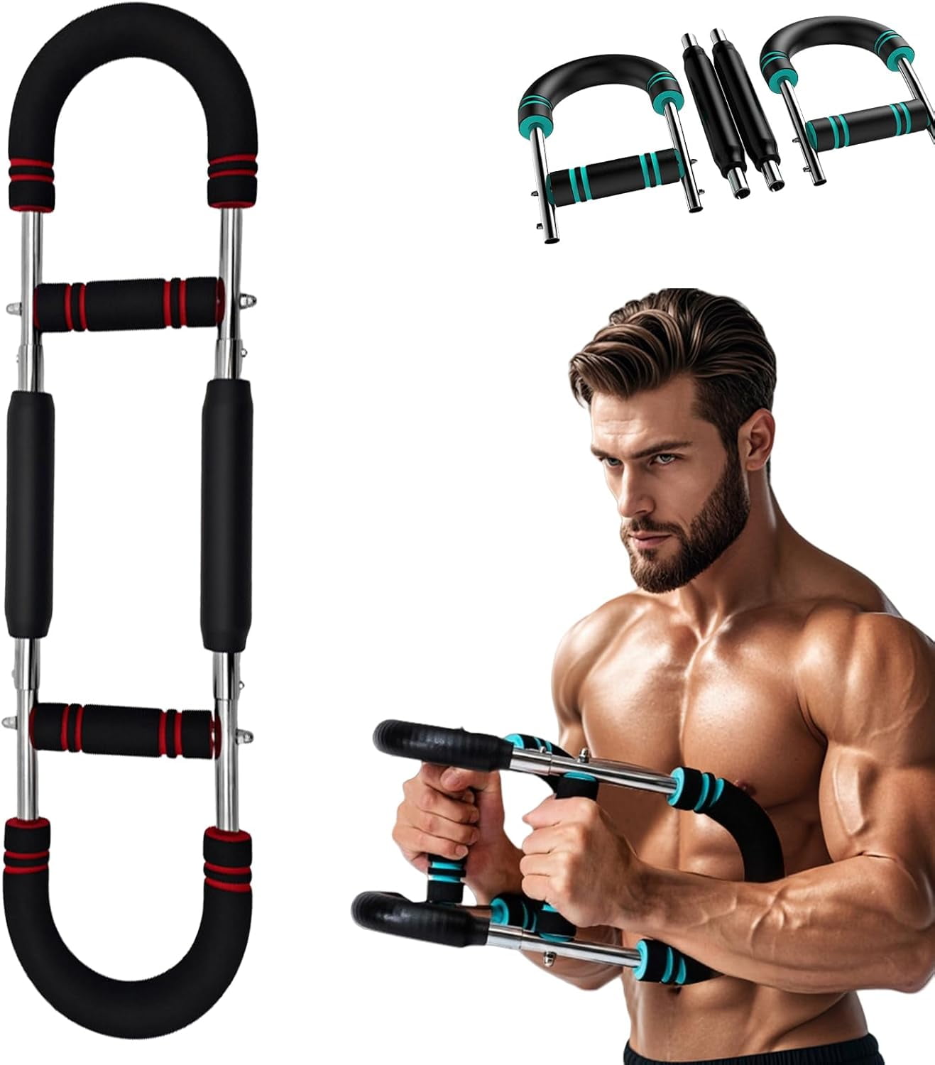 Alphabar Pro Advanced Full Body Strength & Muscle Builder, 40-100lb ...