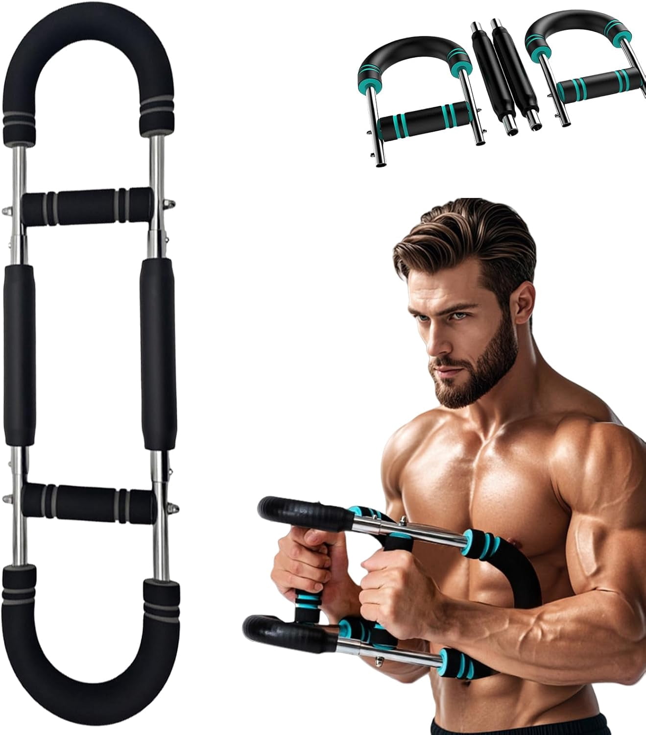 Alphabar Pro Advanced Full Body Strength & Muscle Builder, 40-100lb ...