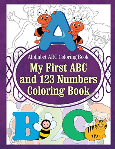 Pre-Owned Alphabet ABC Coloring Book My First ABC and 123 Numbers ...