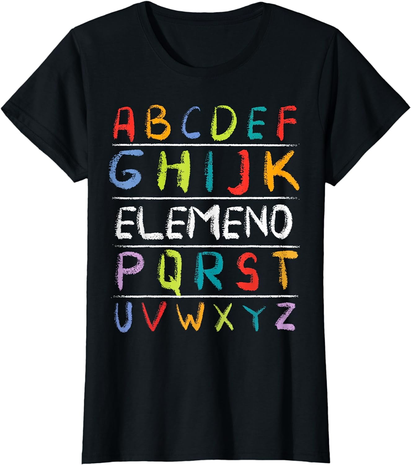 Alphabet ABC Elemeno Back To School Teacher Student Kids T-Shirt ...