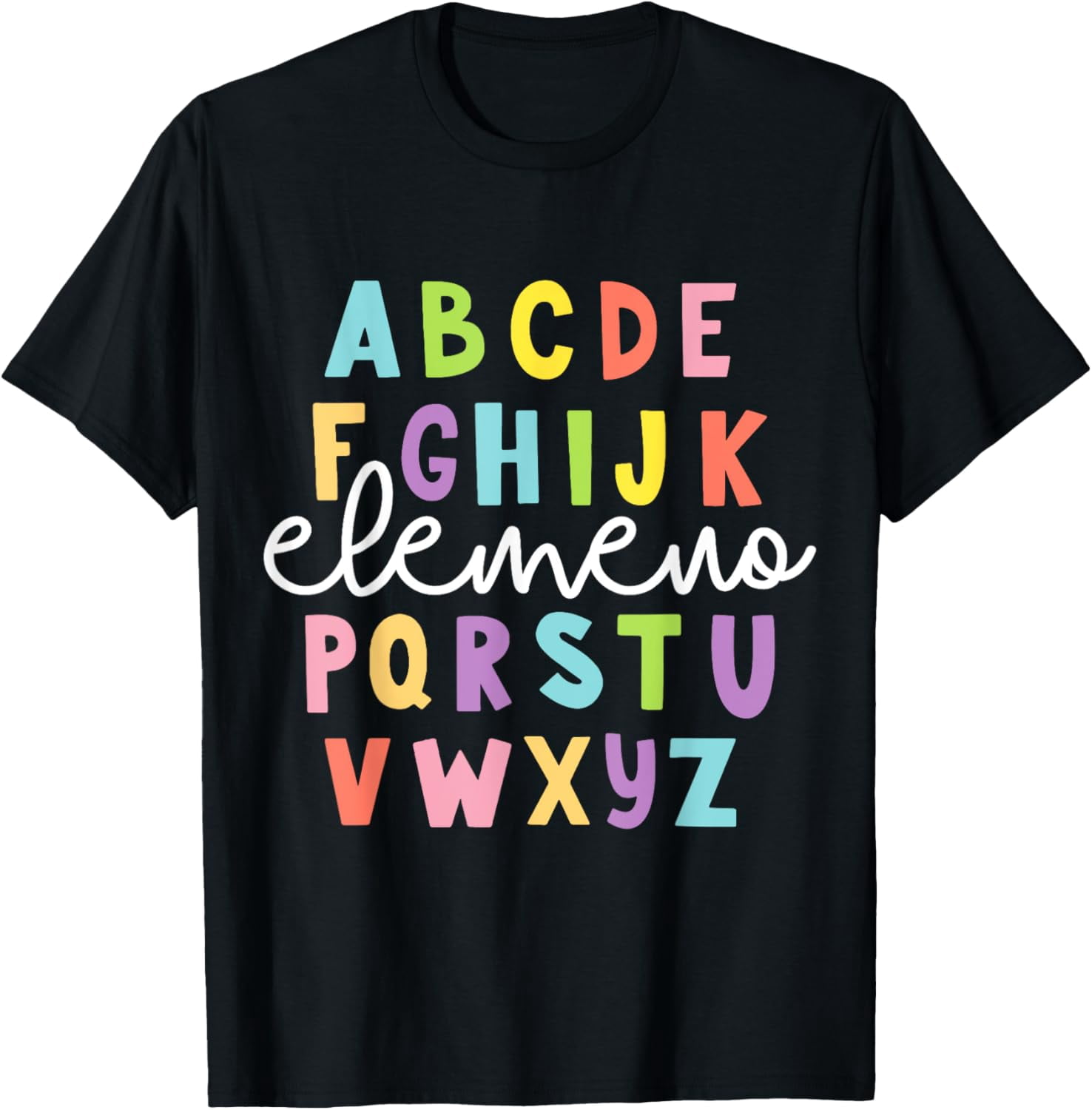 Alphabet ABC Elemeno Teacher Student Back To School Gift T-Shirt men ...