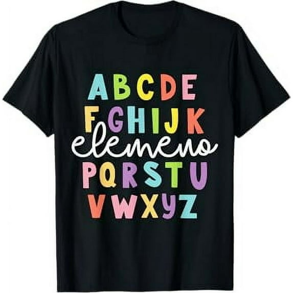 Alphabet ABC Elemeno Teacher Student Back To School Gift T-Shirt ...
