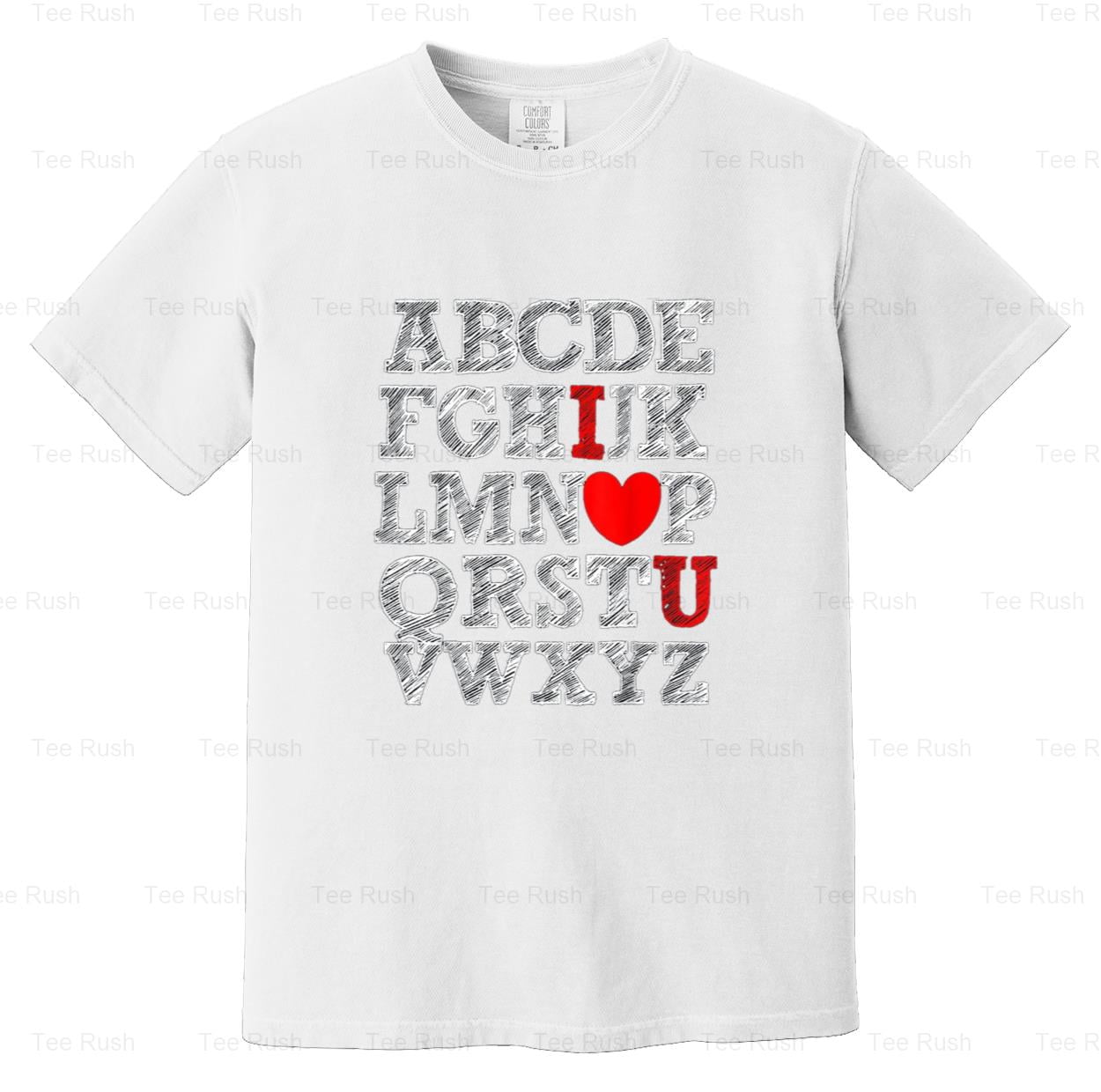 Alphabet ABC I Love You Valentine's Day Heart, Teacher, Kids, School ...