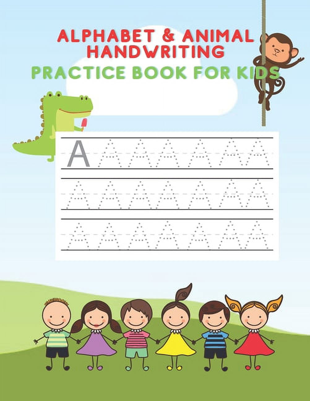 Alphabet And Animal Writing Practice Book: ABC Letter Tracing for kids ...