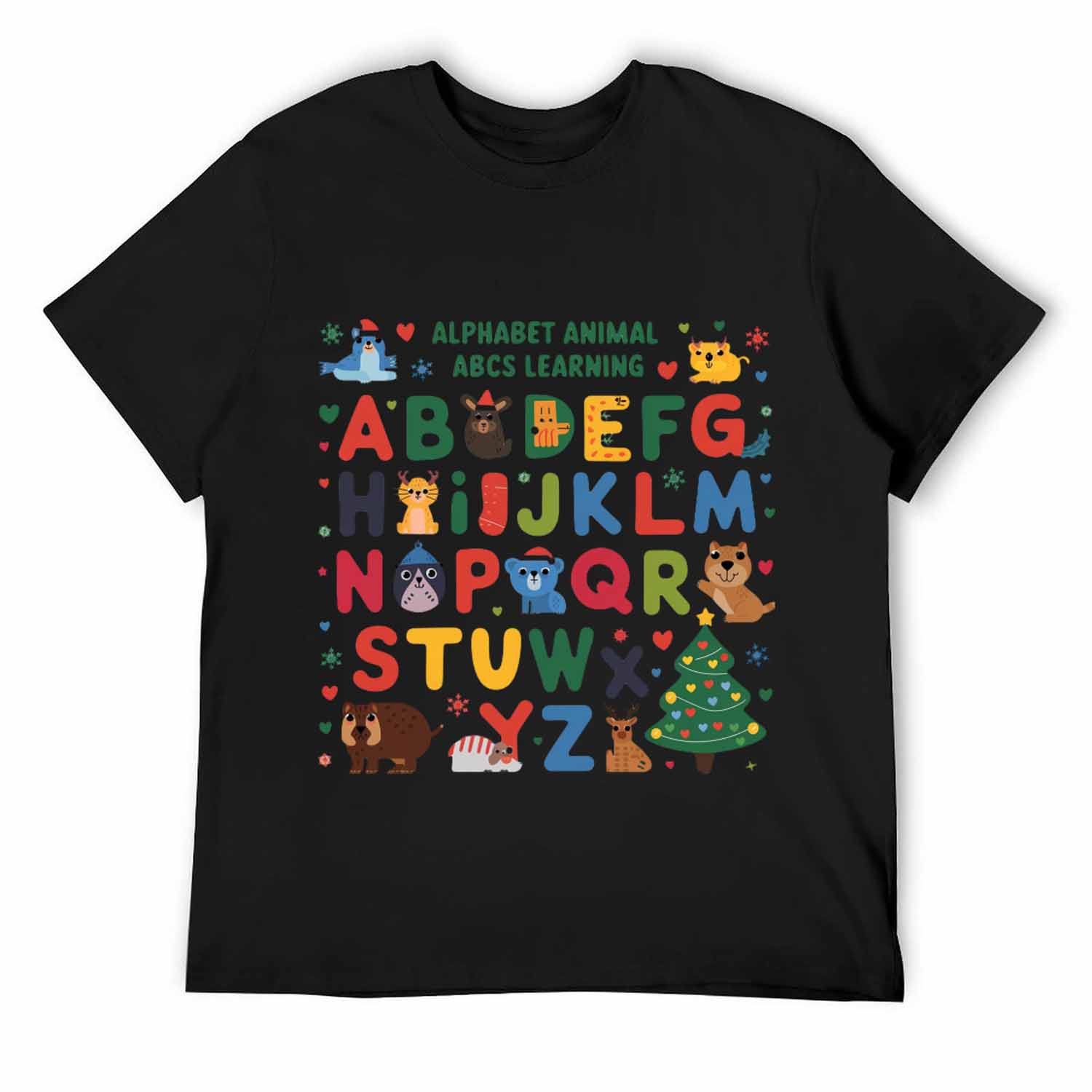 Alphabet Animal ABCs Learning Manhattan Staten Island T-Shirt - Walmart.com