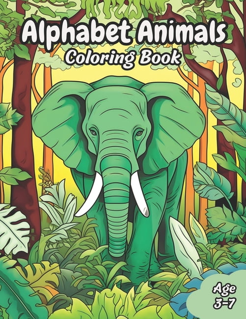 Alphabet Animals Coloring Book: Alphabet animals coloring book for kids ...