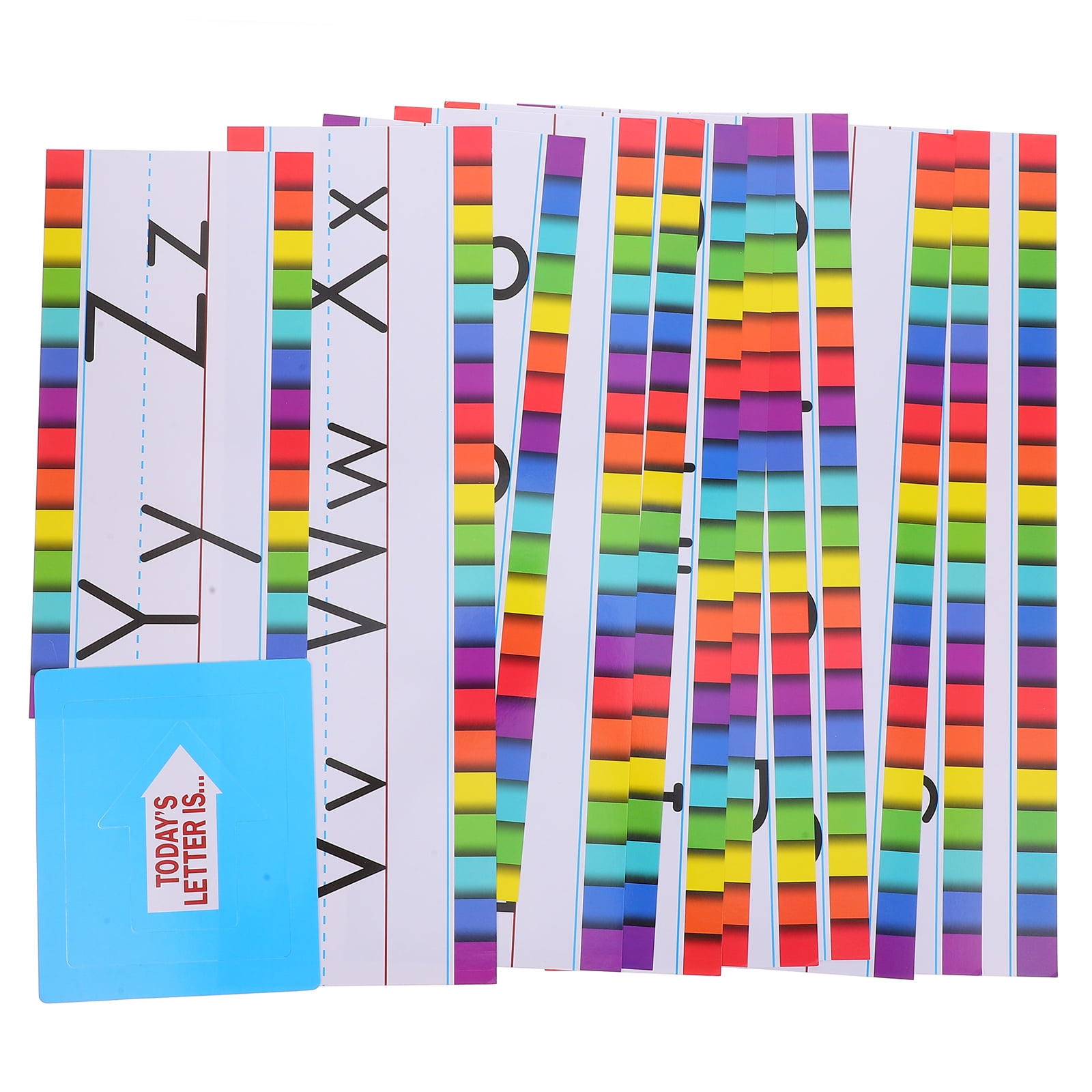 Alphabet Announcement Board Early Education Alphanumeric Cards ...