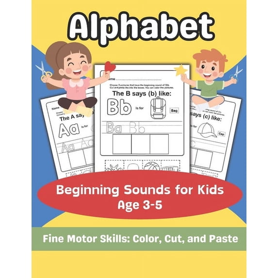 Alphabet Beginning Sounds for Kids Age 3-5: Kindergarten Letter ...