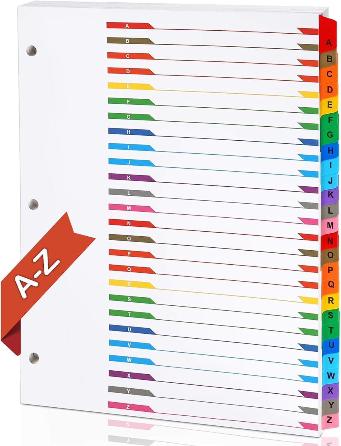 Alphabet Binder Dividers for 3 Ring Binder, A-Z Dividers for 3 Ring ...