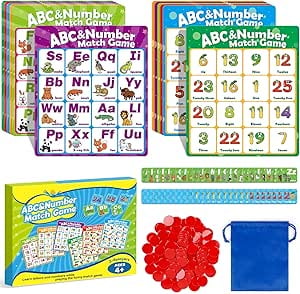 Alphabet Bingo Game,Letter/Number/Sight Word Bingo Game for Kids,ABC ...
