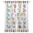 Alphabet Blackout Curtains for Bedroom Living Room Darkening Curtains ...