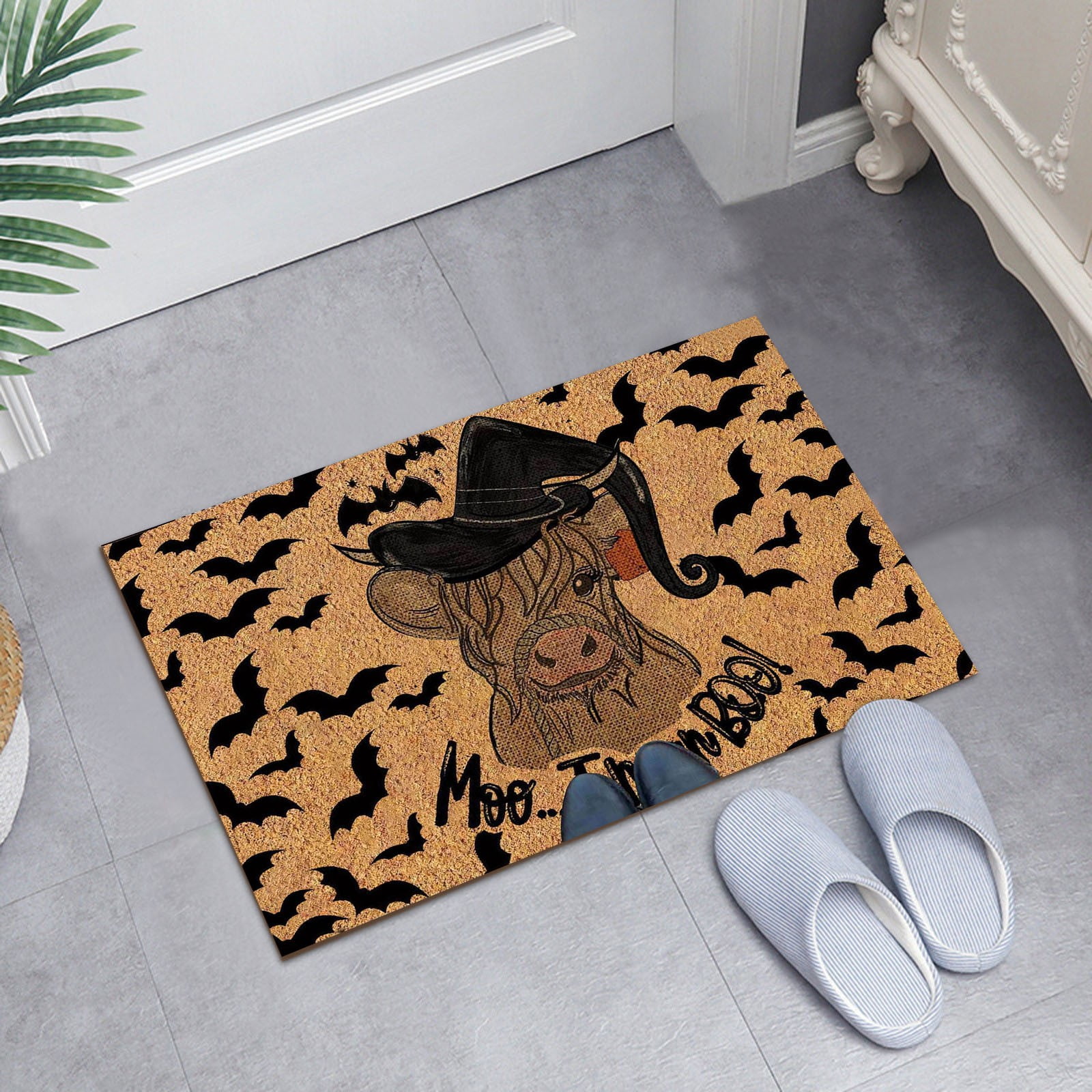Alphabet Bull Rug, Non-Slip Entrance Mat, Bathroom and Kitchen ...
