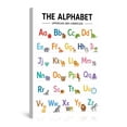 Alphabet Chart With Animals Educational For Room Nursery Classroom ...