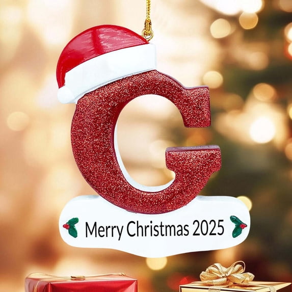 Alphabet Christmas Decor, Letter Ornaments, Tree Decorations ...