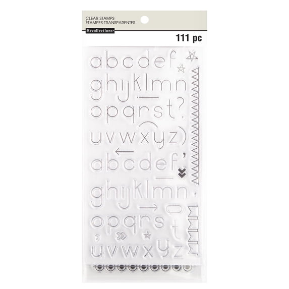 Alphabet Clear Stamps by Recollections™ - Walmart.com