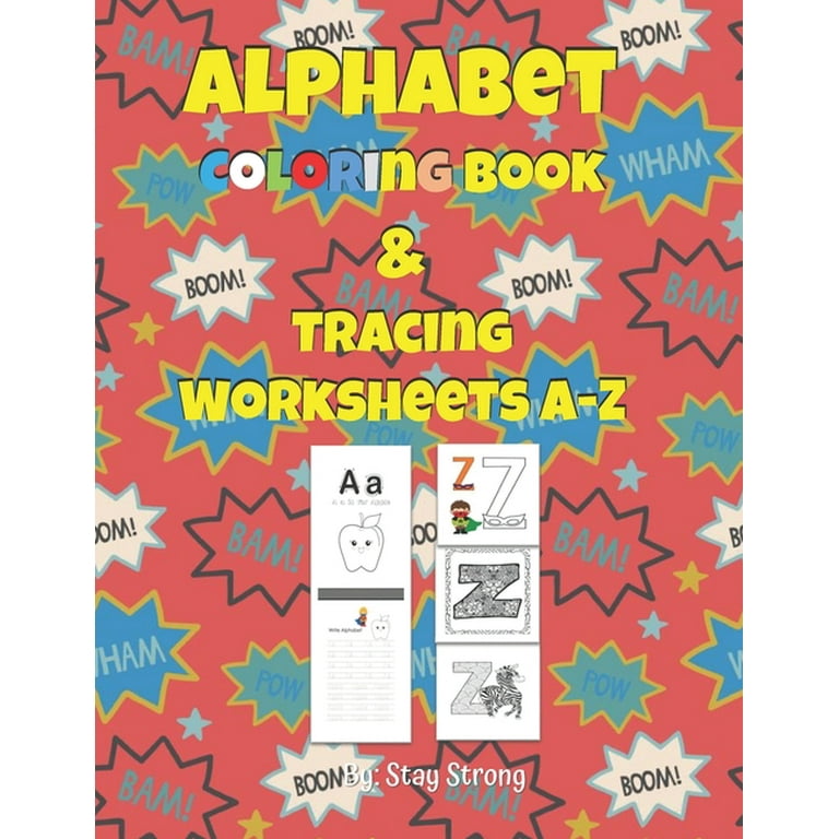 alphabet tracing and coloring pages