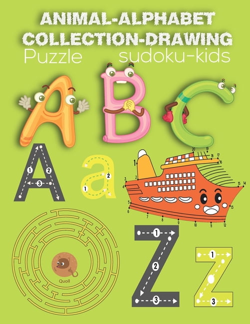 Alphabet Coloring: Coloring Book - Relaxing Coloring Pages - animal ...