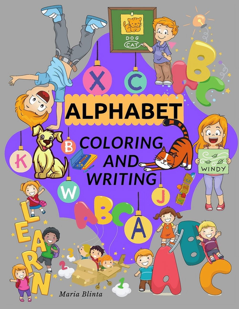 Alphabet Coloring and Writing: Amazing Activity Book for kids Learning ...