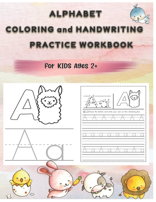 Alphabet Coloring and Handwriting Practice Workbook: 100+ Pages - Cute ...
