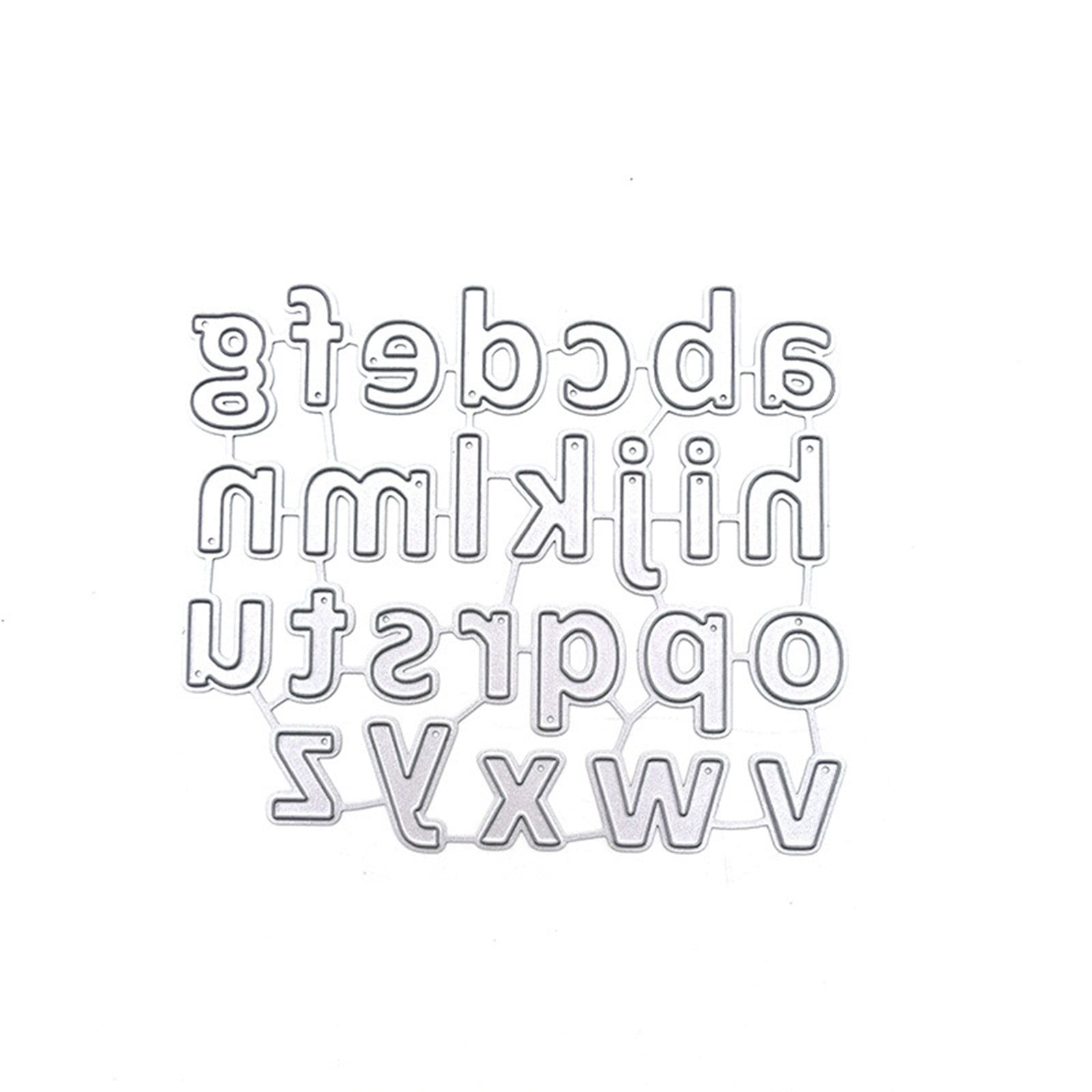 Alphabet Cookie Cutter Set, 26-Piece Stainless Steel Letters for Baking ...