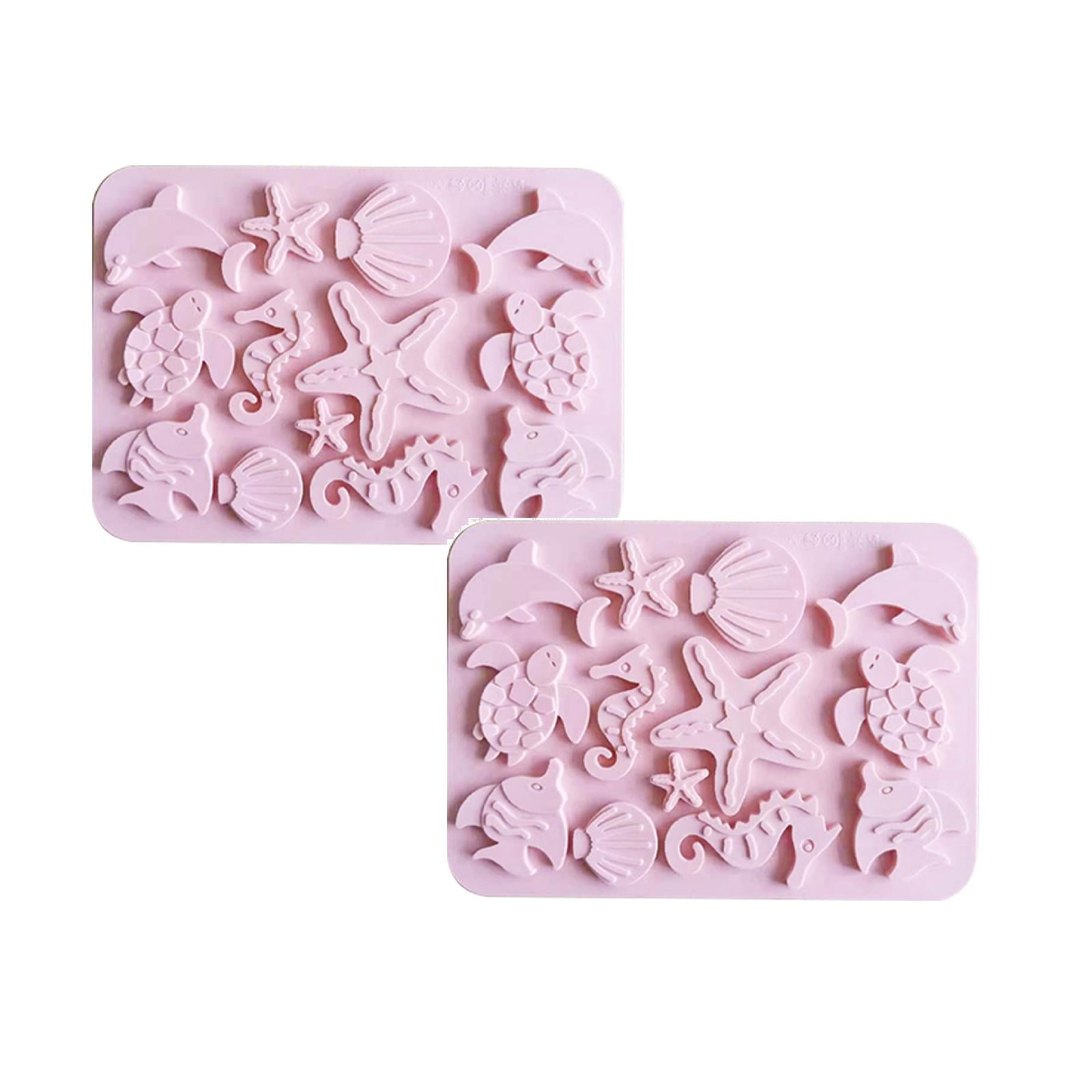 Alphabet Cookie Cutters Marine Theme Silicone Fondant Ocean Seashell ...