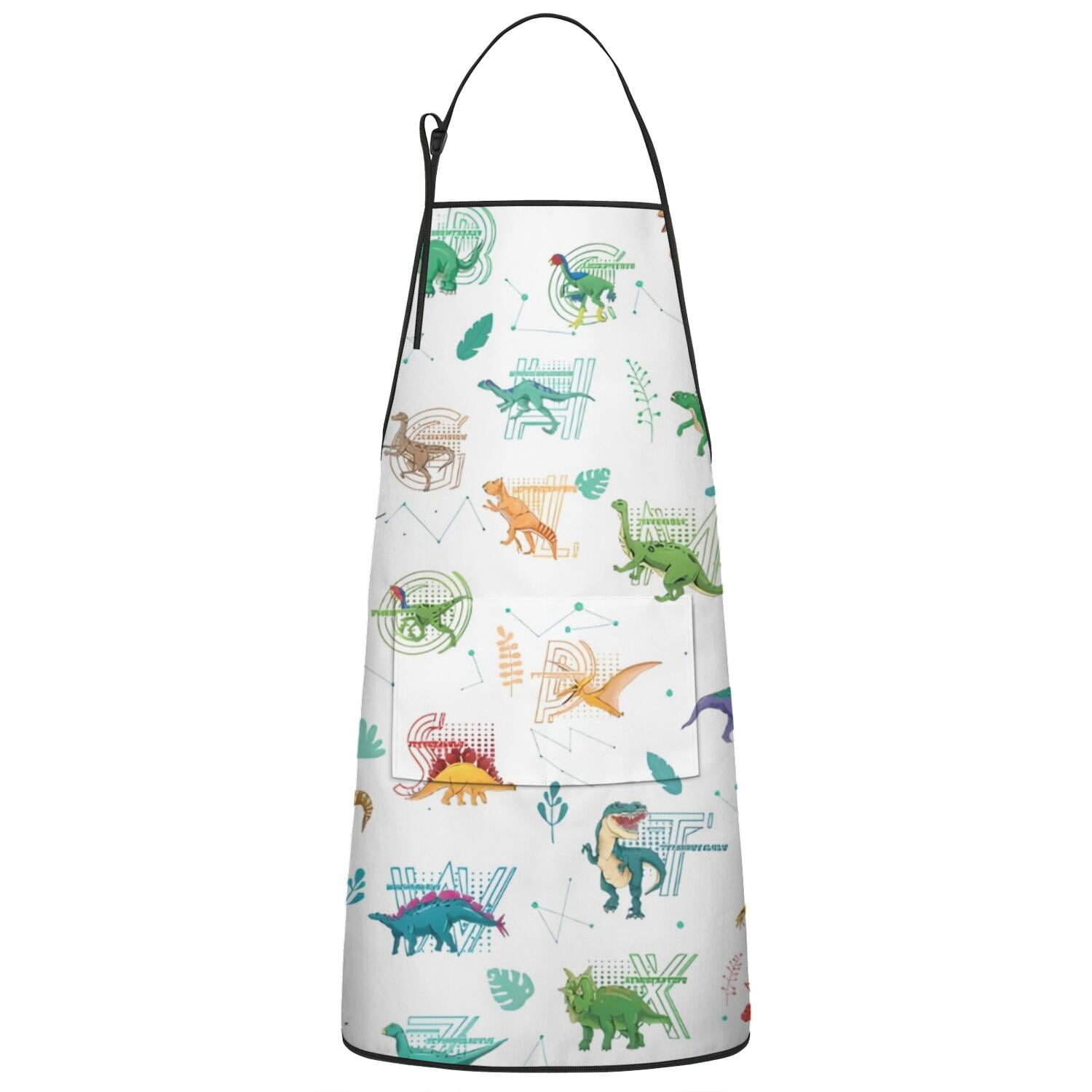 Alphabet Dinosaur Names Chart Pattern Apron-Garden Aprons for Women ...