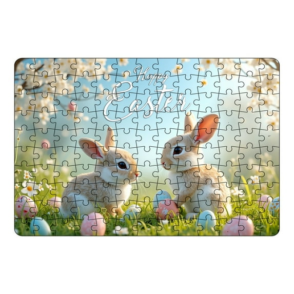 Alphabet Easter Puzzle Set Easter Bunny Puzzles Educational Puzzles For ...