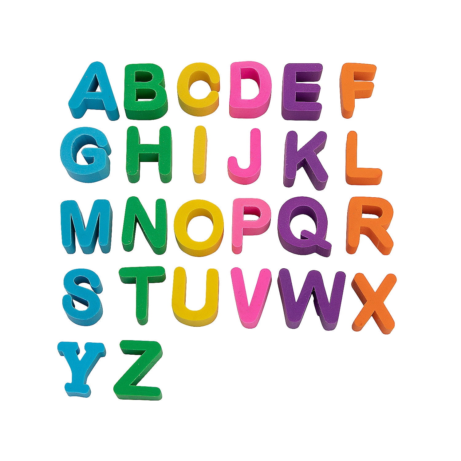 Alphabet Erasers – 6 Sets - Walmart.com