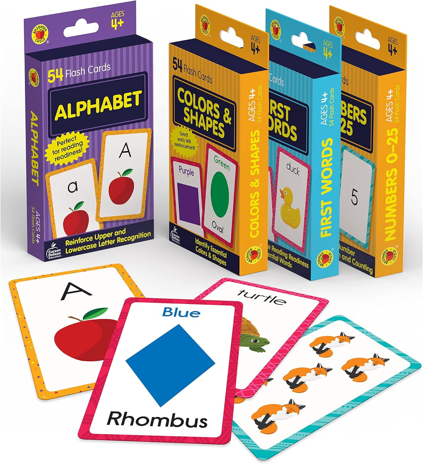 Alphabet Flash Cards, Sight Word Flash Cards, Colors & Shapes Flash ...