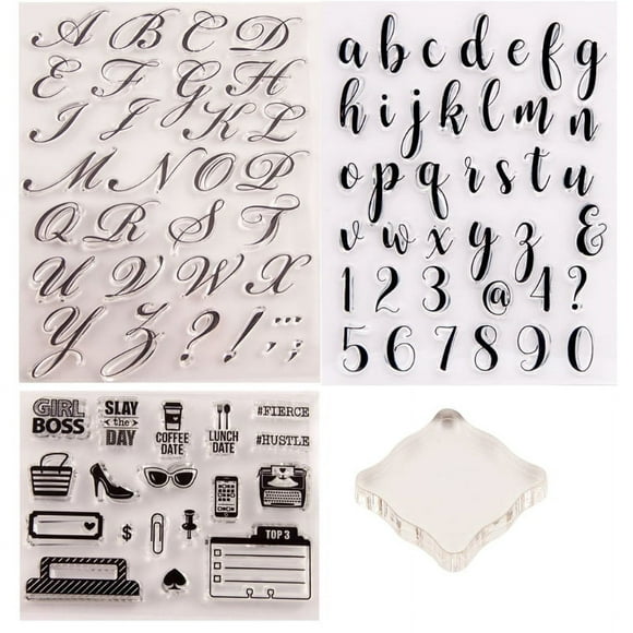 Alphabet Cake Stamps