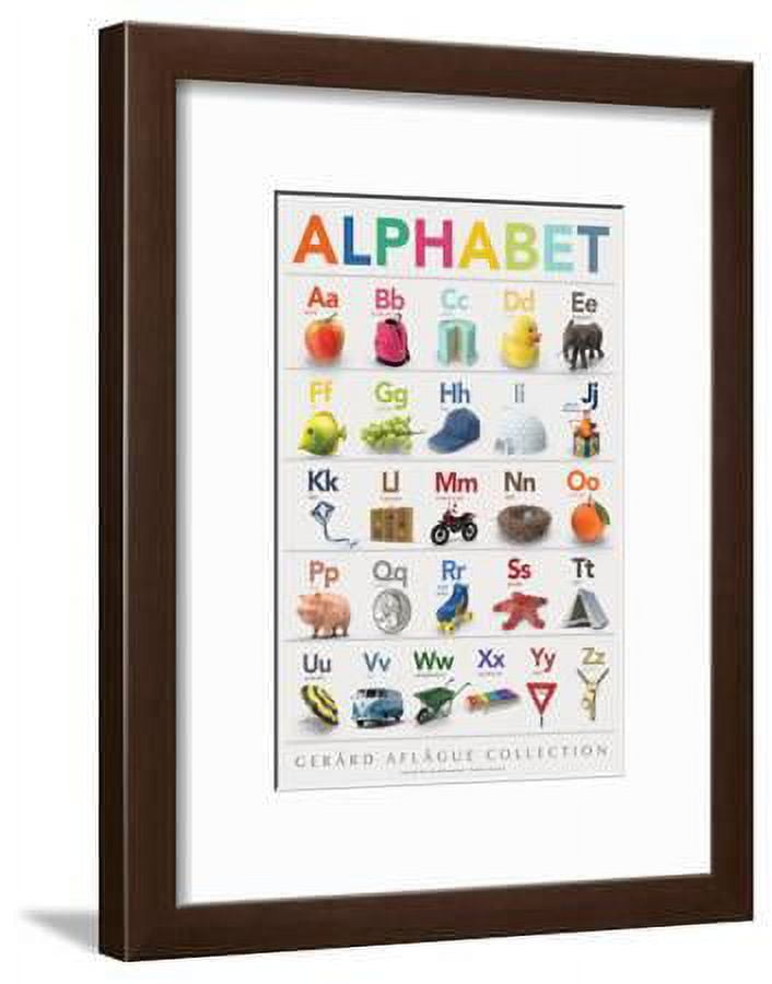 Alphabet, Framed Art Print Wall Art by Gerard Aflague Collection Sold ...