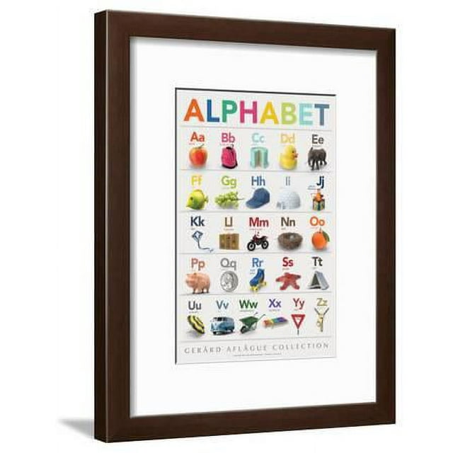 Alphabet, Framed Art Print Wall Art by Gerard Aflague Collection Sold ...
