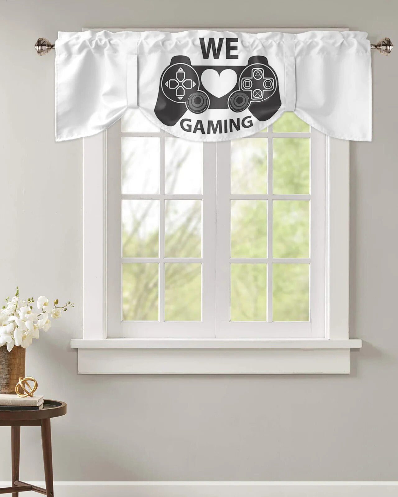 Alphabet Game Controller Window Curtain Bedroom Roman Curtain ...