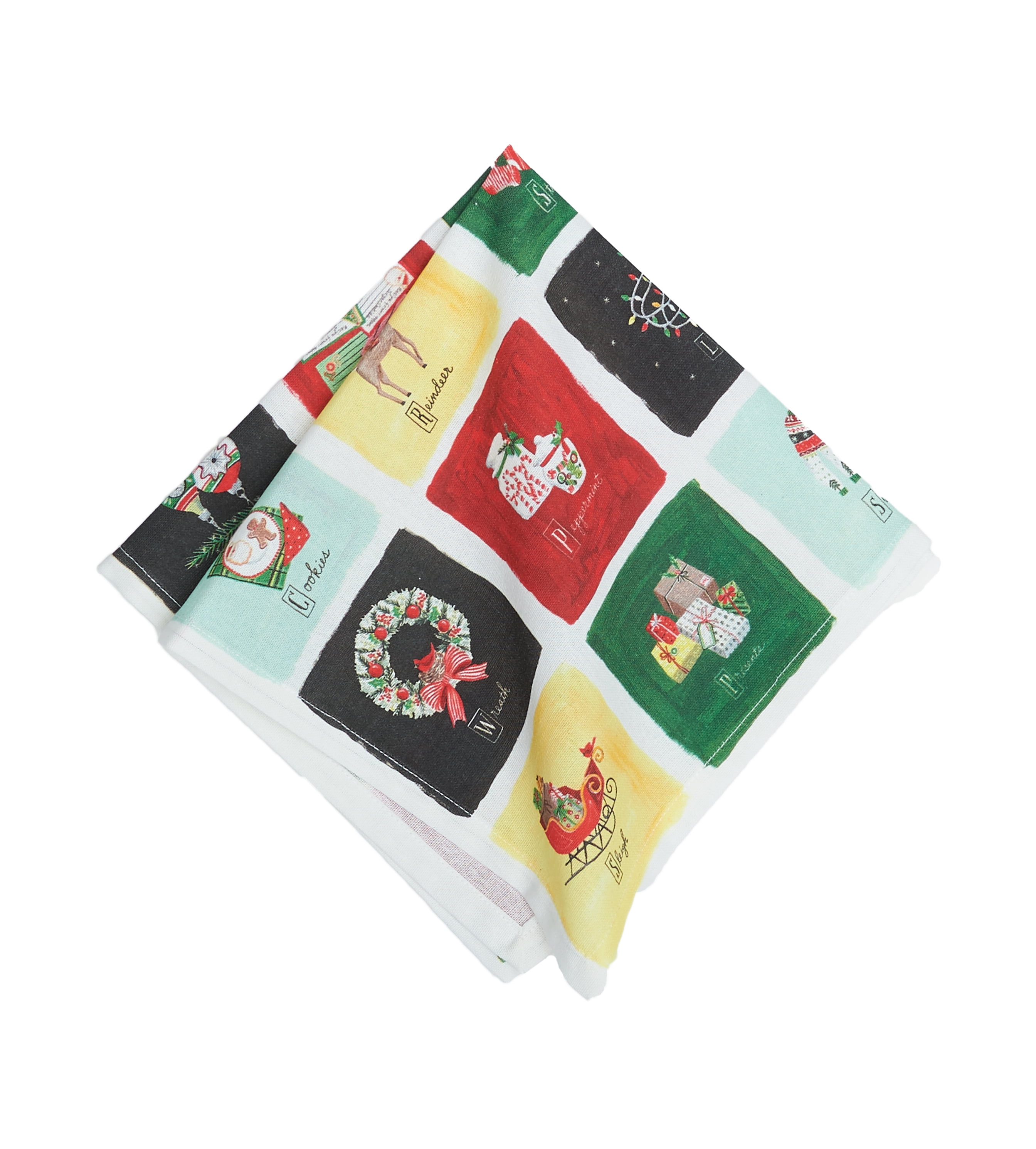 Alphabet Grid Printed Napkin Set of 6 - Walmart.com