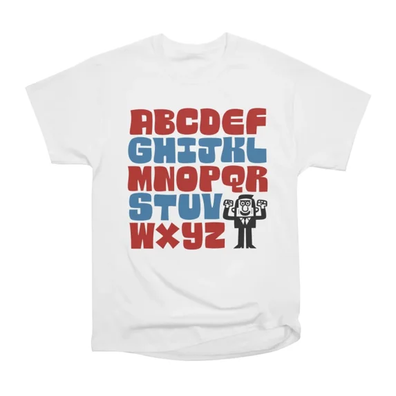 Alphabet Guy T-Shirt Tee Gift For Him Merch For Her Apparel For Friend ...