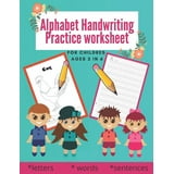 Alphabet Handwriting Practice worksheet: handwriting practice books for ...