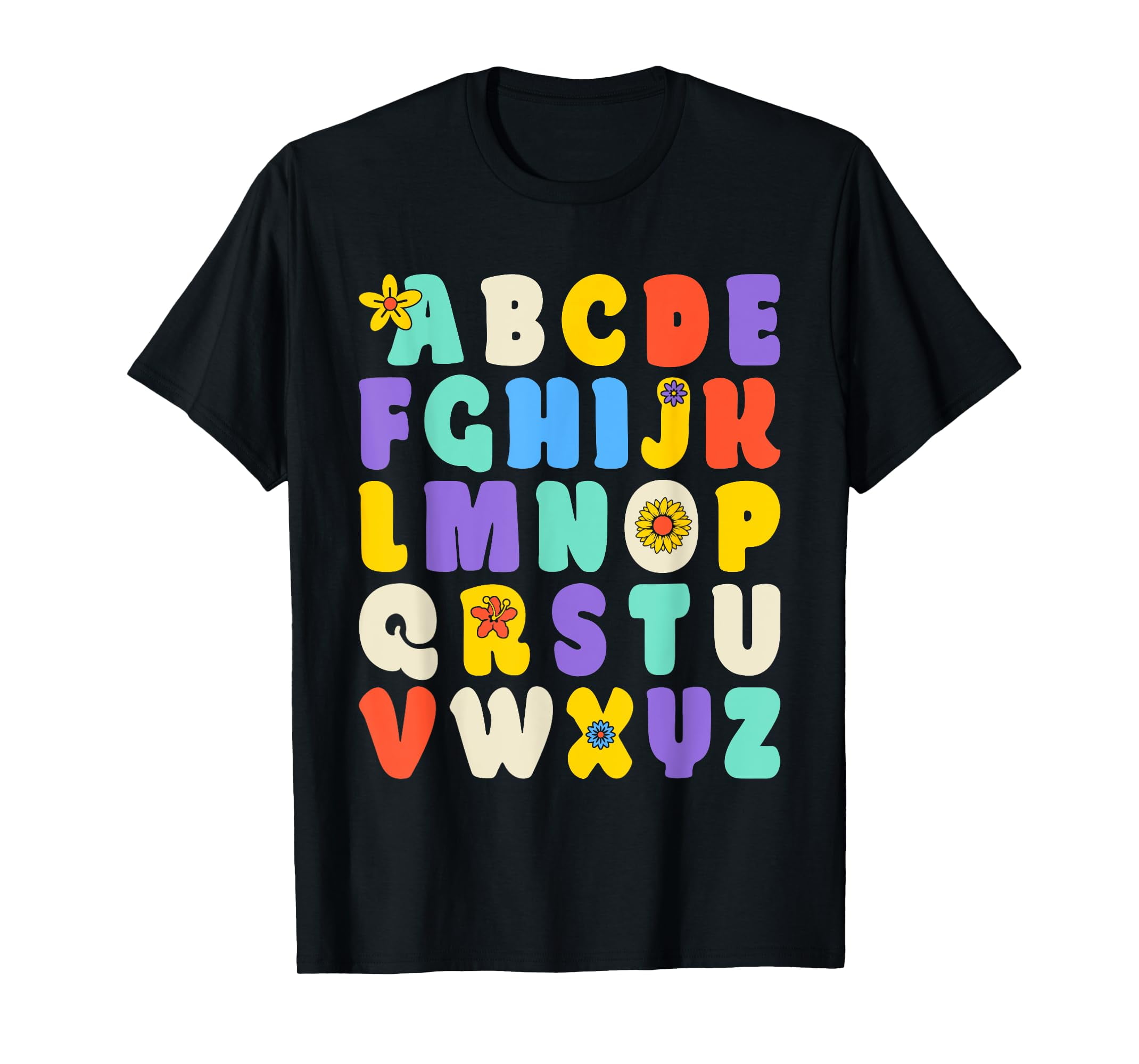 Alphabet Hi Back To School ABC Pre K Kindergarten Teacher T-Shirt ...