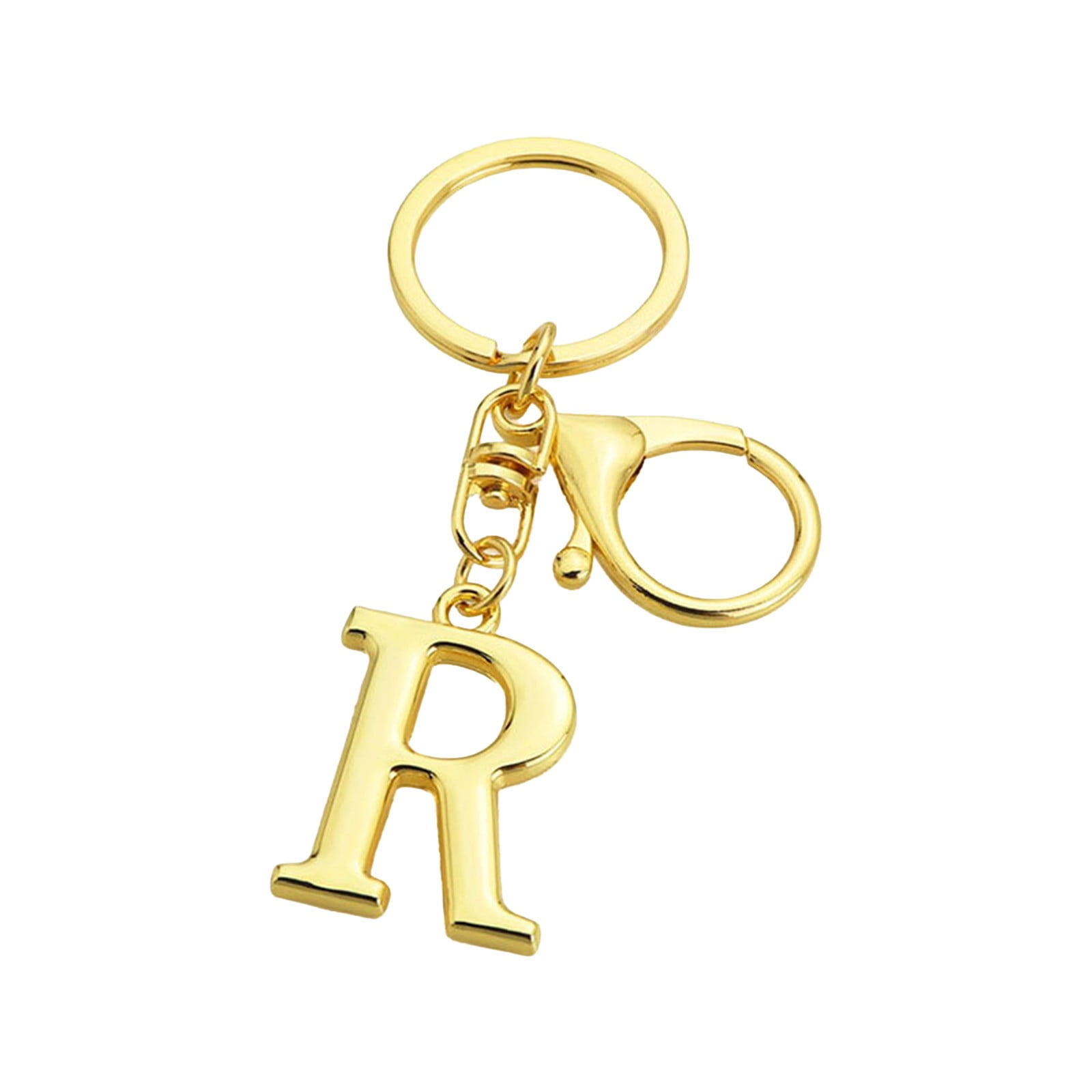 Alphabet Initial Letter Keychain in Metal Alloy - Personalizable ...