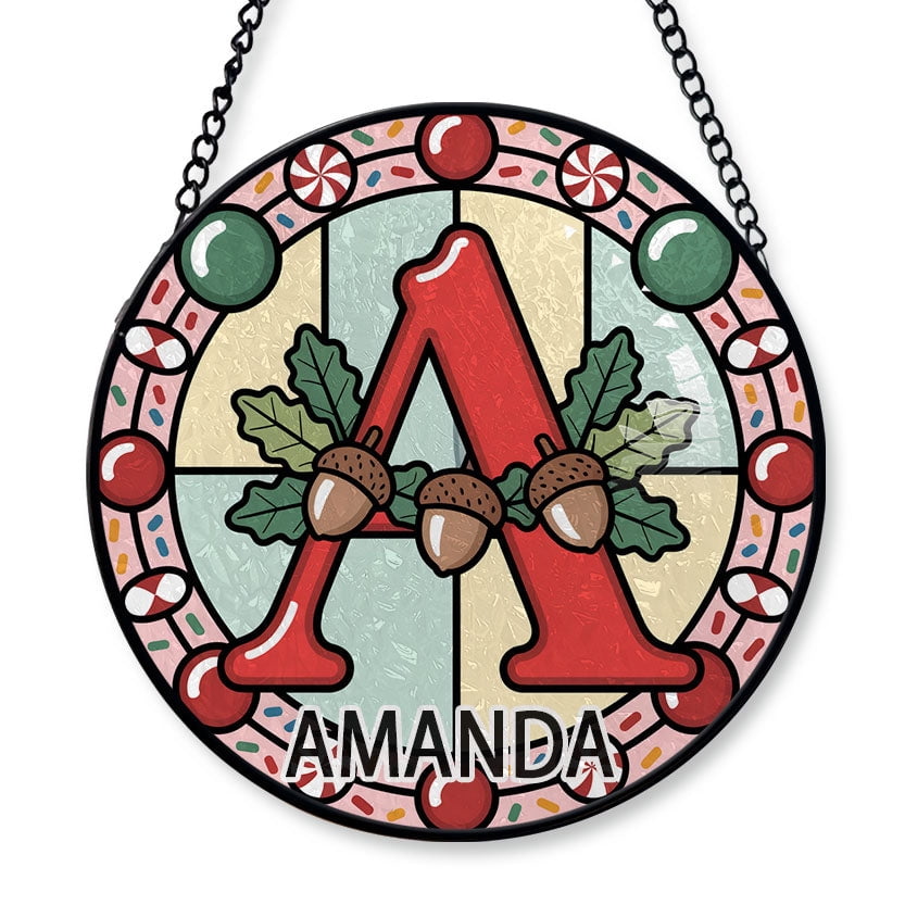Alphabet Initial Letter Stained Glass Suncatcher Window Hanging ...