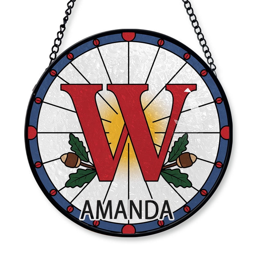Alphabet Initial Letter Stained Glass Suncatcher Window Hanging ...