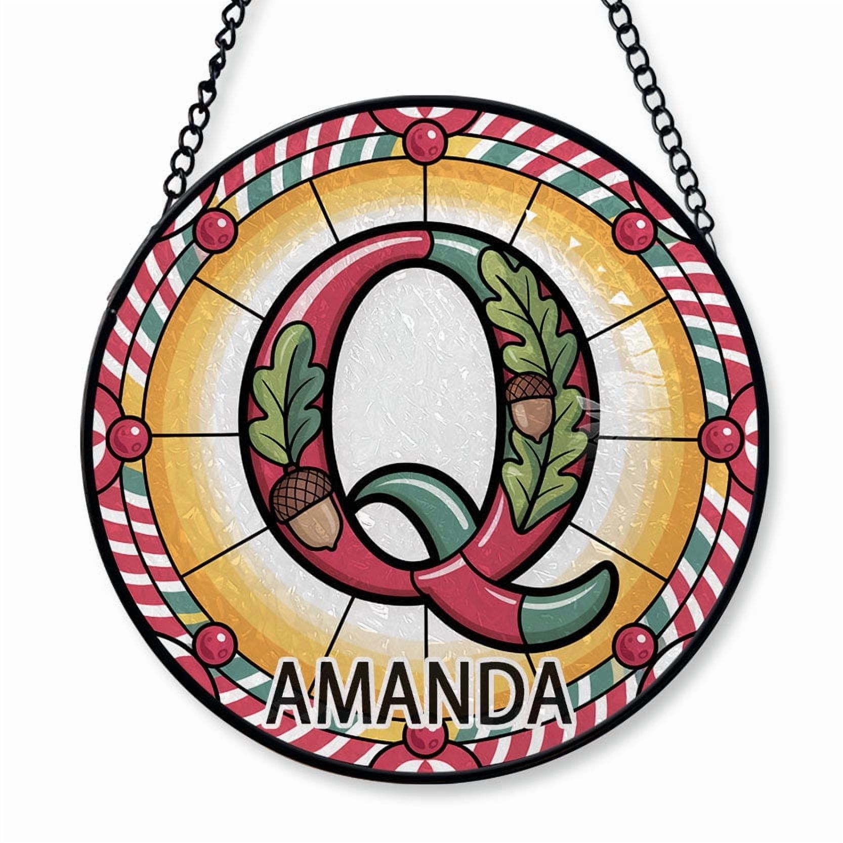 Alphabet Initial Letter Stained Glass Suncatcher Window Hanging ...
